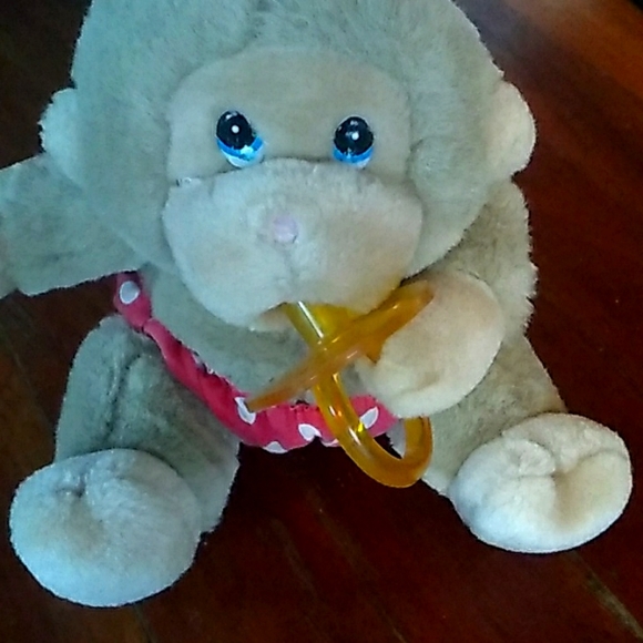 Russ | Toys | Vintage Russ Baby Chee Chee Monkey Wpacifier Red Diaper ...